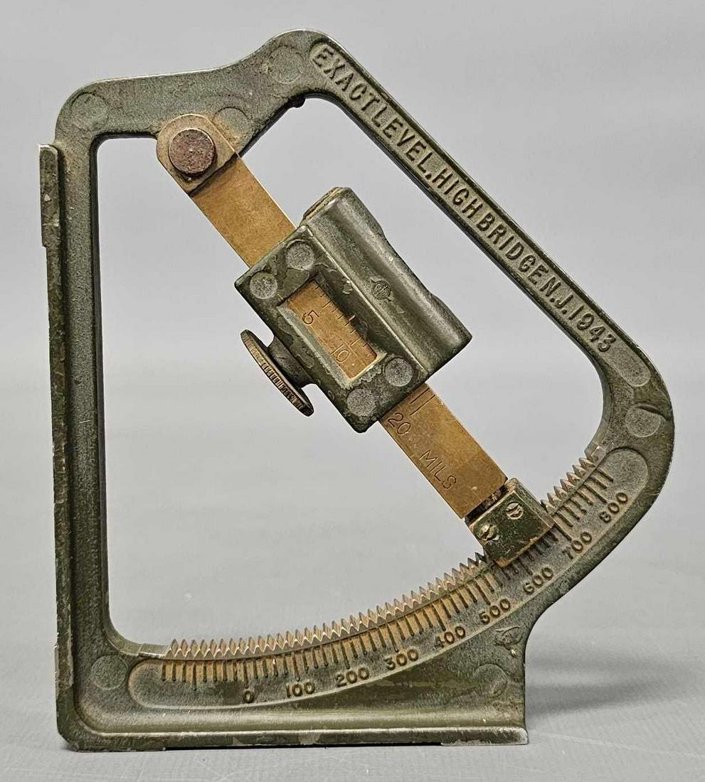 Wwi Exact Level Highbridge M1917 Machine Gun Clinometer Dated 1943