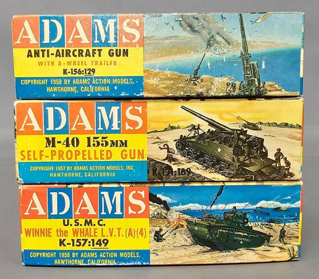 Three Mint Unbuilt Adams Us Army And Marines Armor Plastic Model Kits ...