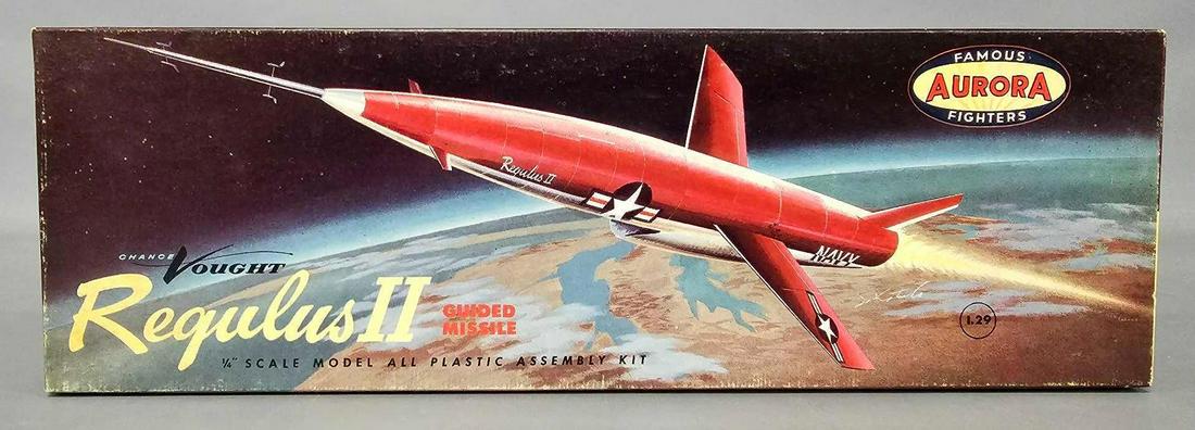 Unbuilt Aurora Famous Fighters Regulus Ii Guided Missile Plastic Model ...
