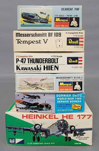 Six Unbuilt Multi Scale Wwii Era Prop Plane Kits