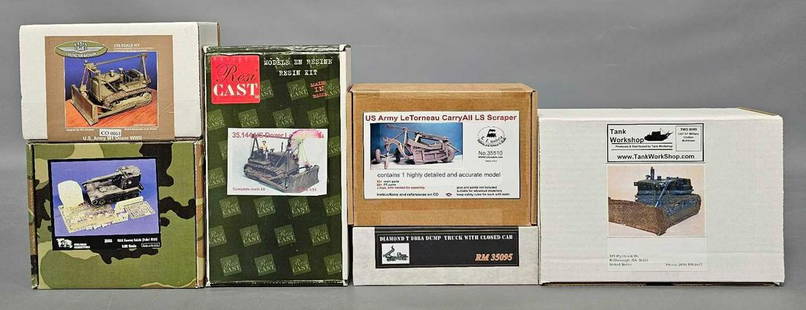 Four Accurate Armor 1/35 Resin Model Kits In Original Boxes