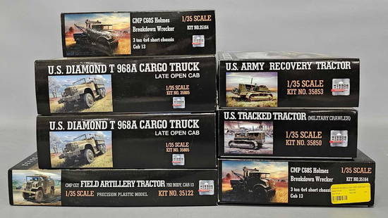 Eight Unbuilt Miniman Factory 1/35 Scale Military Model Kits