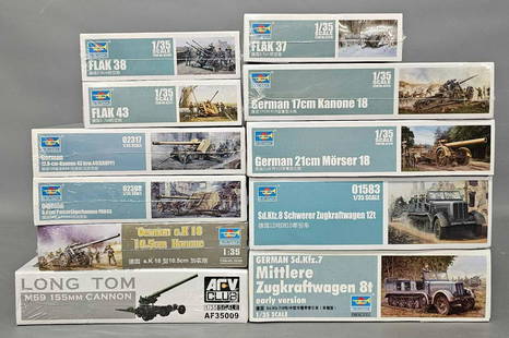 Eight Unbuilt Miniman Factory 1/35 Scale Military Model Kits