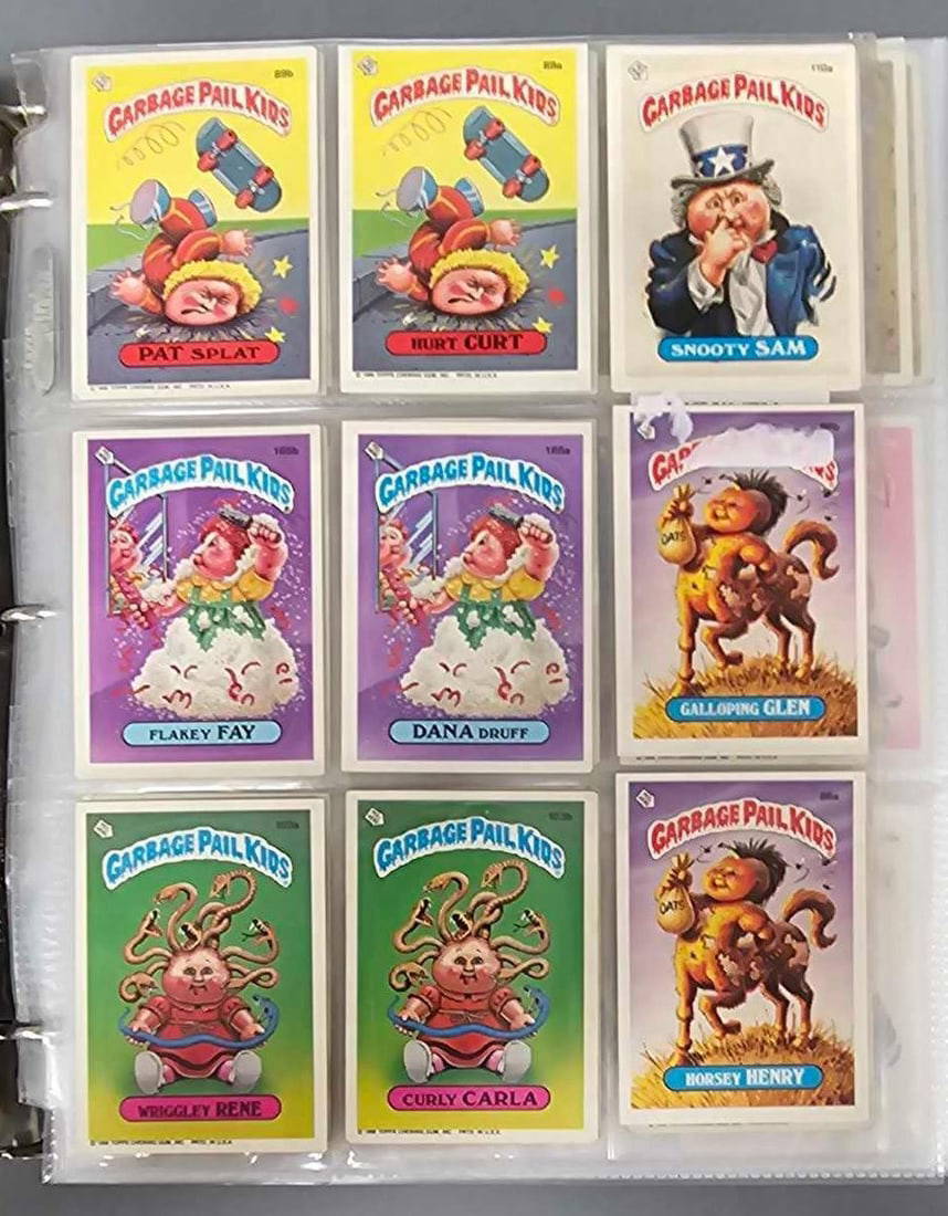 Binder Full Of Gpk Garbage Pail Kids Stickers 500+ Total Auction
