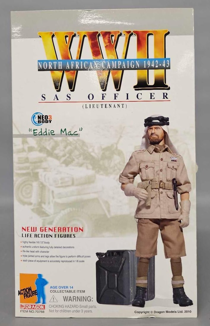 Dragon 1/6 Eddie Mac Wwii Sas German Officer Action Figure In Original ...