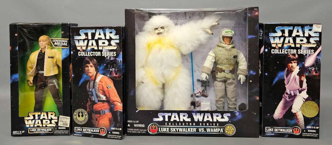 Five Kenner Star Wars 12 Inch Figures In Four Original Boxes In ...