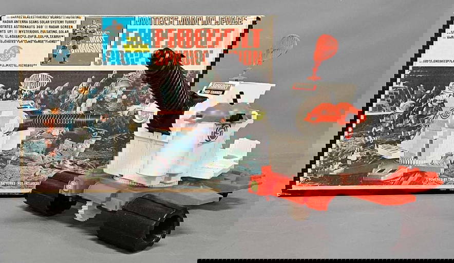 Mattel Major Matt Mason Firebolt Space Cannon In Original Box