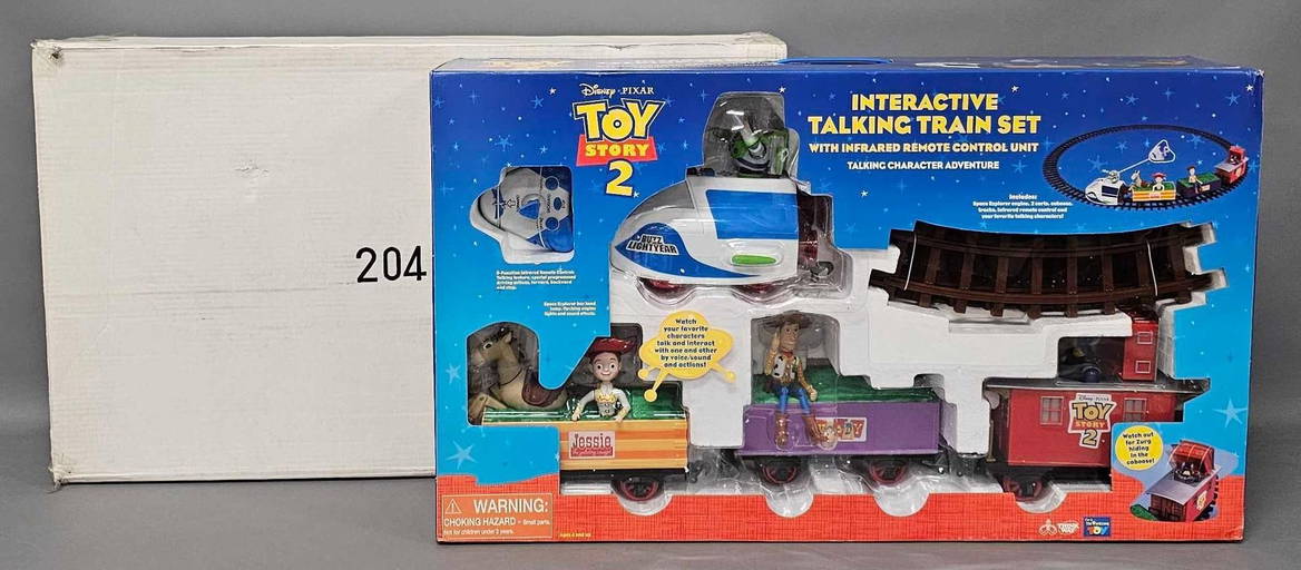 Mint Disney Catalog Toy Story Interactive Talking Train Set In Original Box