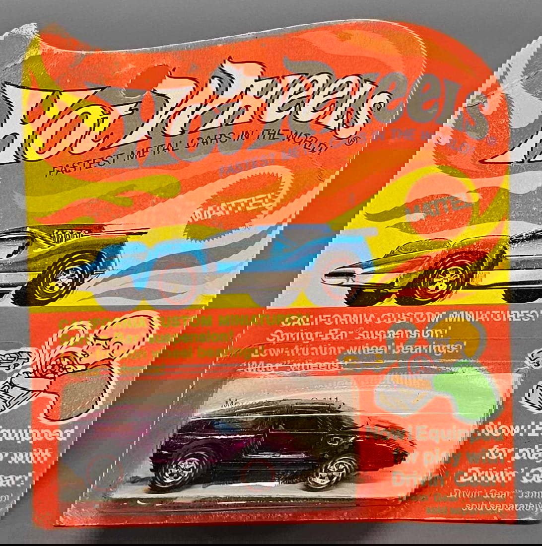 Redline Hot Wheels Magenta Mercedes C-111 On Sealed Blister Card Auction