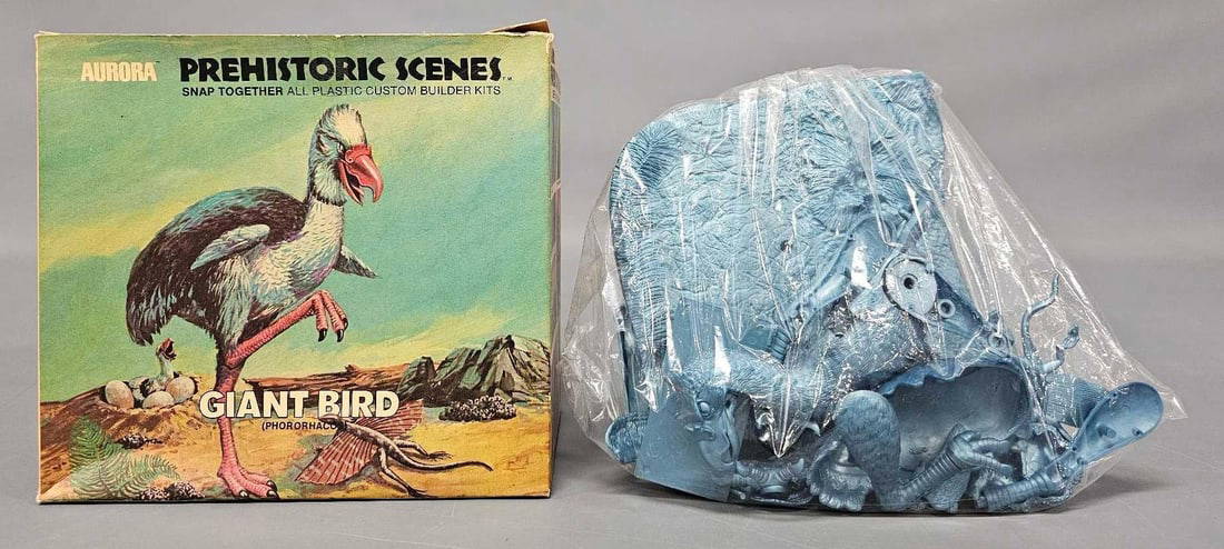 Unbuilt Aurora Prehistoric Scenes Giant Bird Model Kit In Original Box