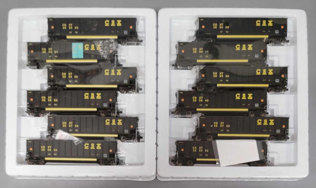 Twelve Walthers Ho Csx Bethgon Coalporter Hopper Cars Auction