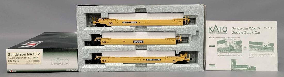 Kato Ho Scale Gunderson Maxi-iv Double Stack Car Pacer Bran In Original ...