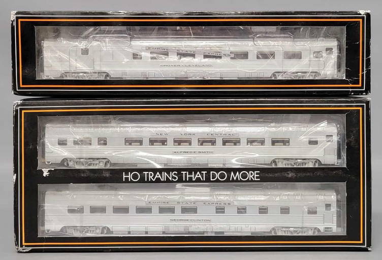 Three Mth Ho Scale New York Central Empire State Express Passenger Cars In Original Boxes