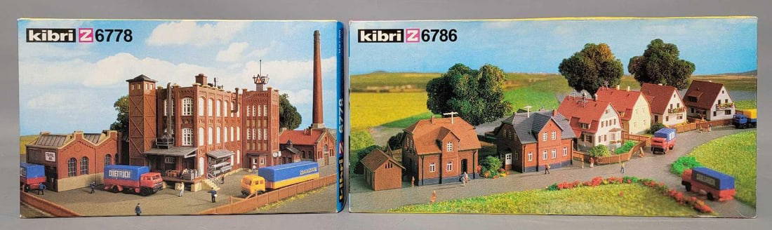 Two Kibri Z Scale Multi Kit Building Sets In Original Boxes Auction