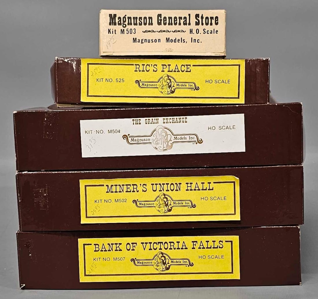 Five Unbuilt Magnuson Models Ho Scale Craftsman Building Kits In ...