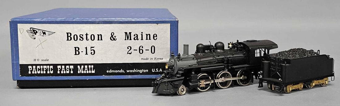 Pfm Ho Scale Brass Boston & Maine B 15 2 6 0 Steam Locomotive In ...
