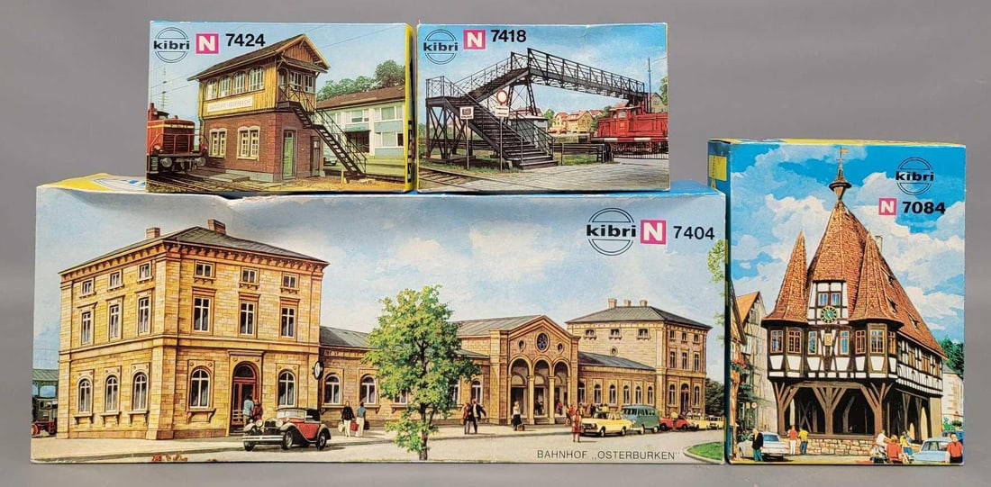 Four Kibri N Scale Building Kits In Original Boxes Auction