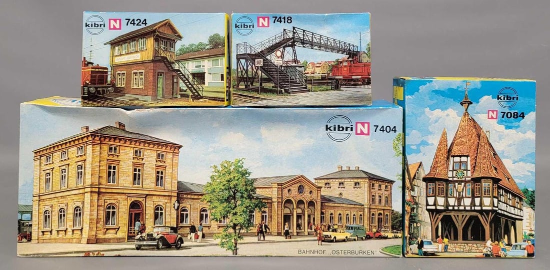 Four Kibri N Scale Building Kits In Original Boxes Auction