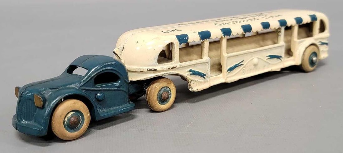 Fantastic Arcade Cast Iron Century Of Progress Greyhound Lines Gmc Bus