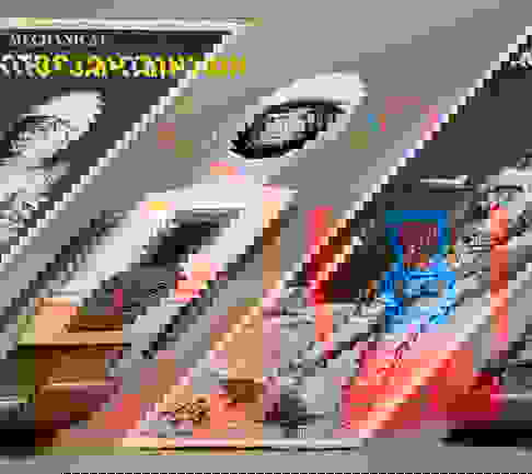 Daiya Japan Plastic Mechanical Astro Captain In Original Box Auction