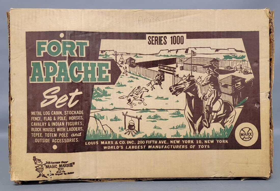 Marx Fort Apache Playset In Original Box 3680 Auction