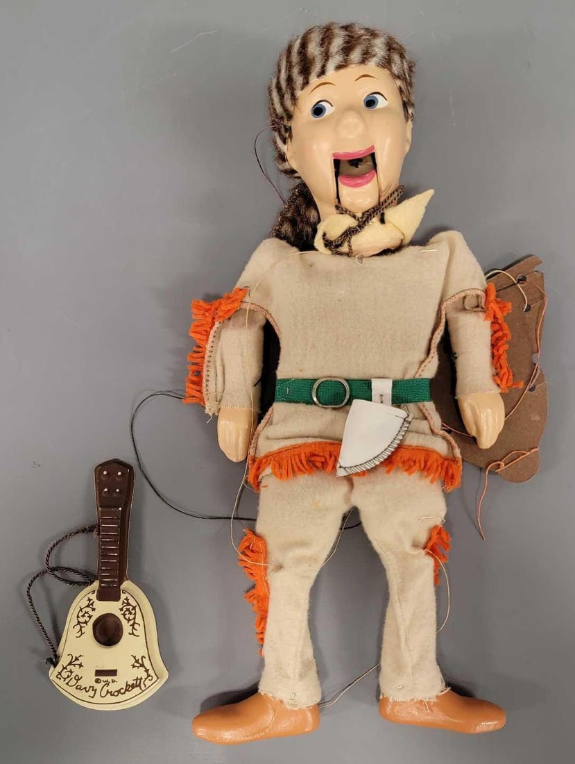 1955 Peter Playthings Davy Crockett Marionette Puppet
