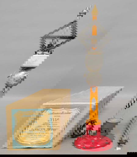 American Flyer Prewar 2116 Bell Ringing Danger Signal In Original Box