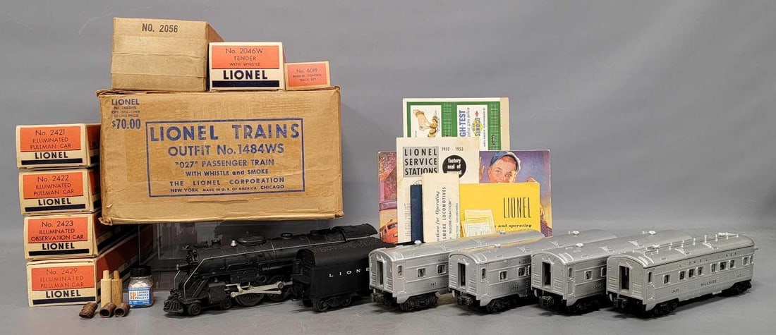 Boxed Lionel Postwar O 1484ws Steam Passenger Set Auction