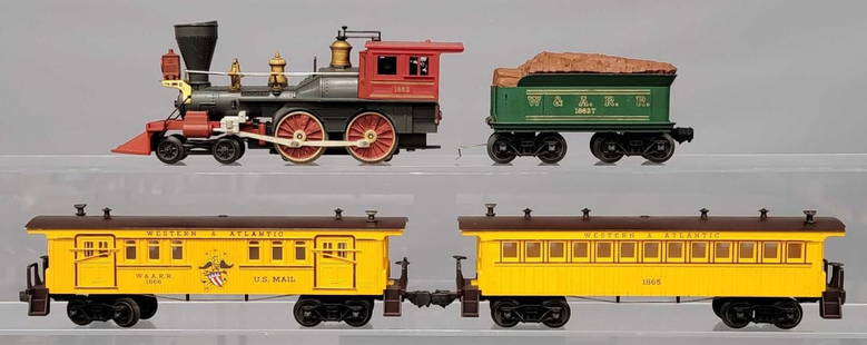 Boxed Mostly Unrun Lionel Postwar O 1502ws Steam Passenger Set