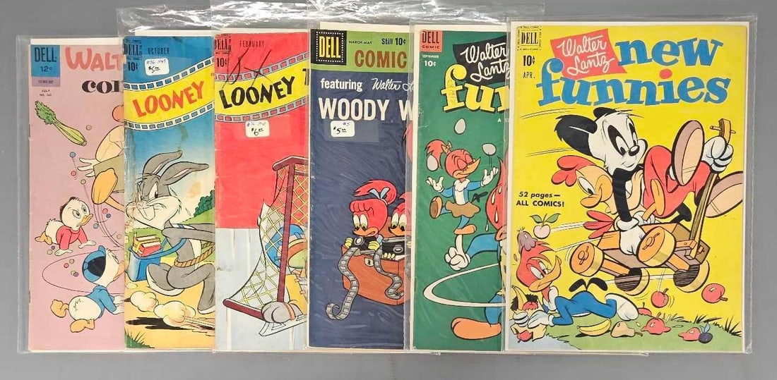 Three Dell Cartoon Character Comics