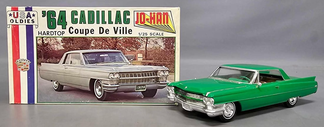 Built Up Jo-han 1964 Cadillac Hardtop Coupe De Ville 1/25 Scale Model ...