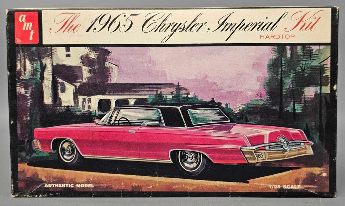 Unbuilt Amt 1965 Chrysler Imperial Hardtop Annual 1/25 Scale Model Kit ...