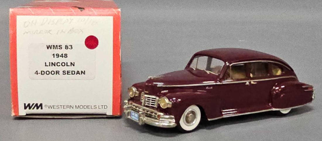 Western Models 1:43 Lincoln 4 Door In Original Box