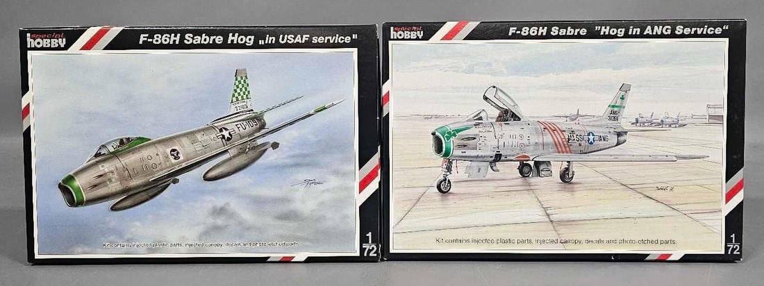 Group Of Two 1:72 Special Hobby F-86h Sabre Hog Kits 72120 72167 Auction