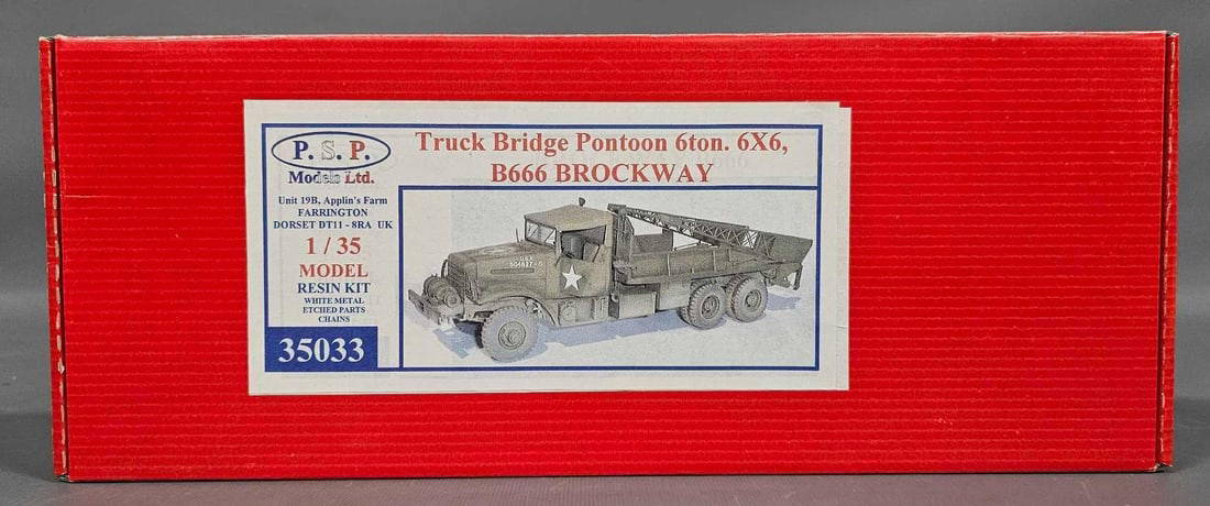 1:35 P.s.p. Models Truck Bridge Pontoon 6ton 6x6 Resin Kit 35033 Auction