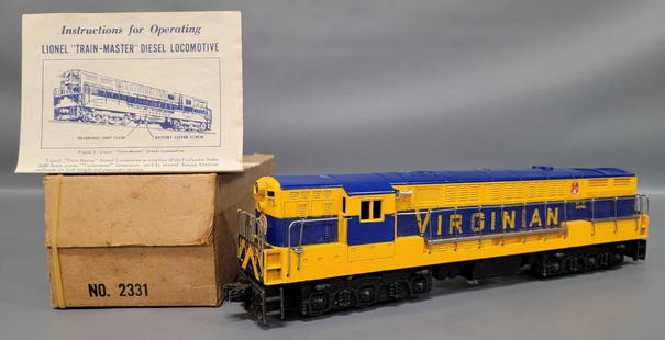 Lionel Postwar O 2322 Virginian Fairbanks Morse Trainmaster Diesel ...