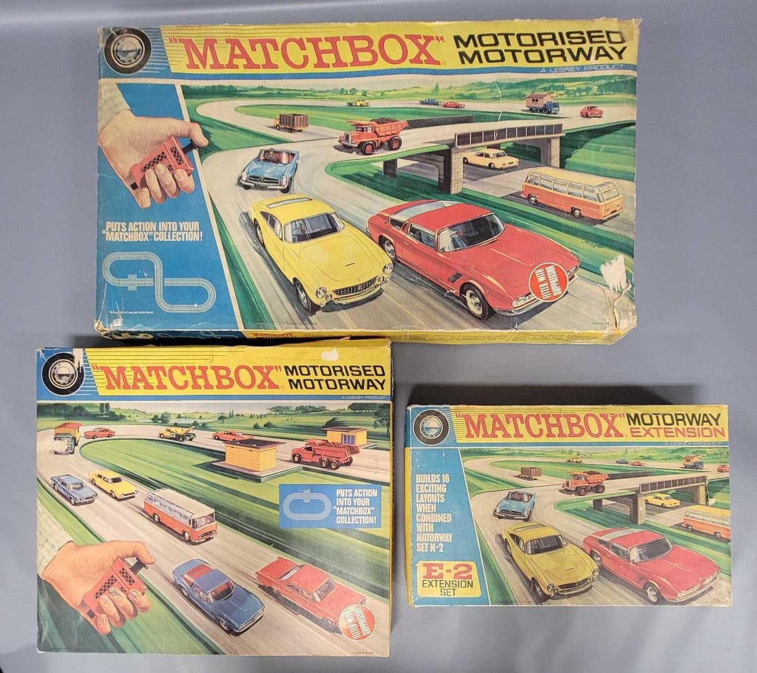 Matchbox Motorised Motorway M-1 M-2 E-2 Motorway Extension In Original ...