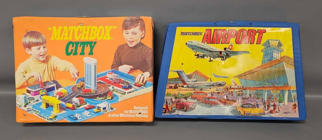 Group Of 2 Matchbox City And Matchbox Airport Play Sets Auction