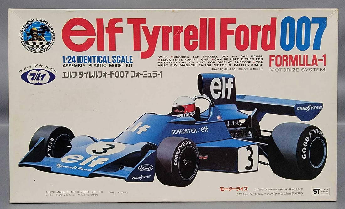 Tokyo Marui 1/24 Elf Tyrrell Ford 007 Formula 1 Kit 600 In Original Box ...