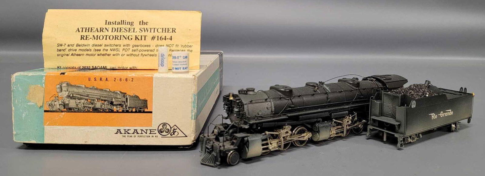 Akane Ho Scale Brass Usra 2-6-6-2 Steam Locomotive In Original Box Auction