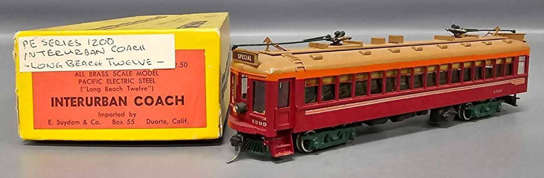 Custom Painted Suydam Ho Scale Brass Pe Series 1200 Interurban Coach In ...