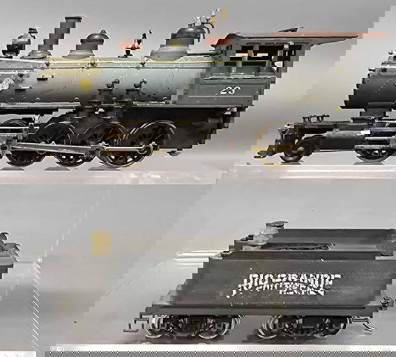 Mdc Roundhouse Ho Brass Rio Grande Old Timer 2 8 0 Steam Locomotive