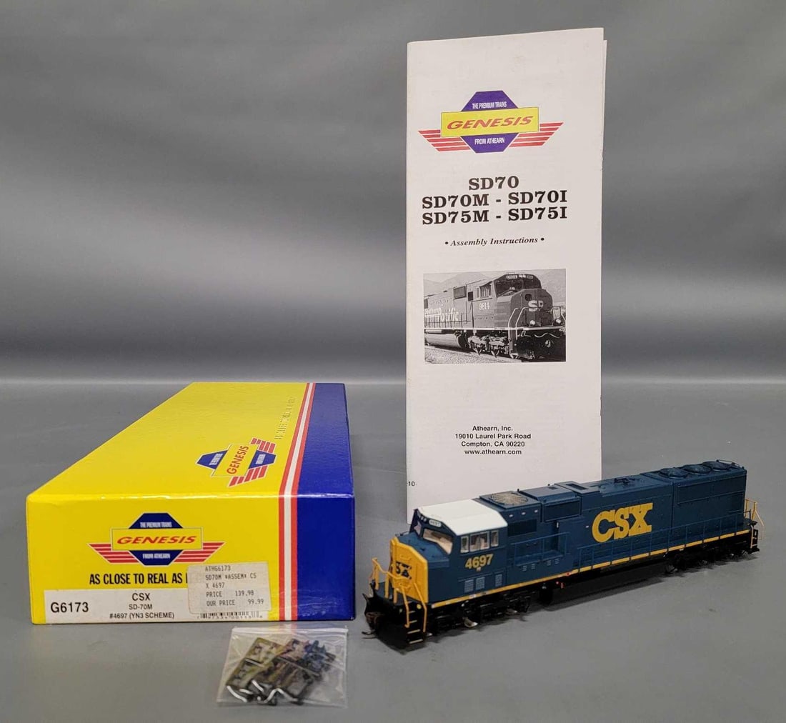 Athearn Genesis Ho Csx Sd-70m Diesel Locomotive In Ob Auction