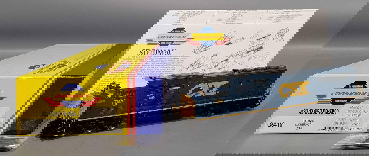 Athearn Genesis Ho Csx Sd 70mac Diesel Locomotive In Ob