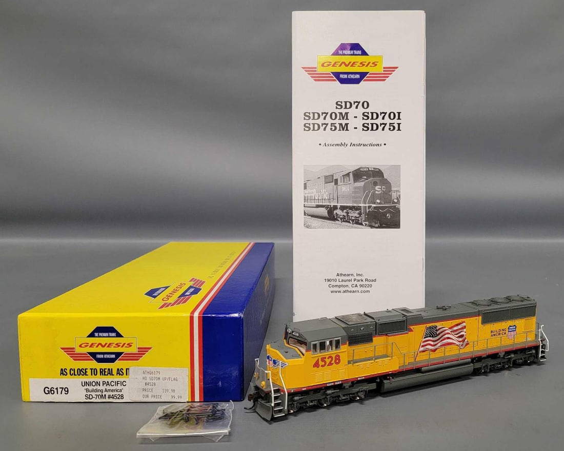 Athearn Genesis Ho Union Pacific Building America Sd-70m Diesel Locomotive In Ob Auction