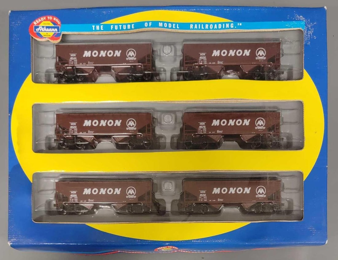 Athearn Ho Monon 2 Bay Hopper In Ob Auction