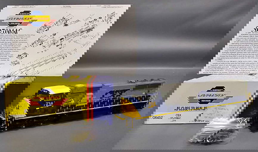 Athearn Genesis Csx Sd 70mac Diesel Locomotive In Ob