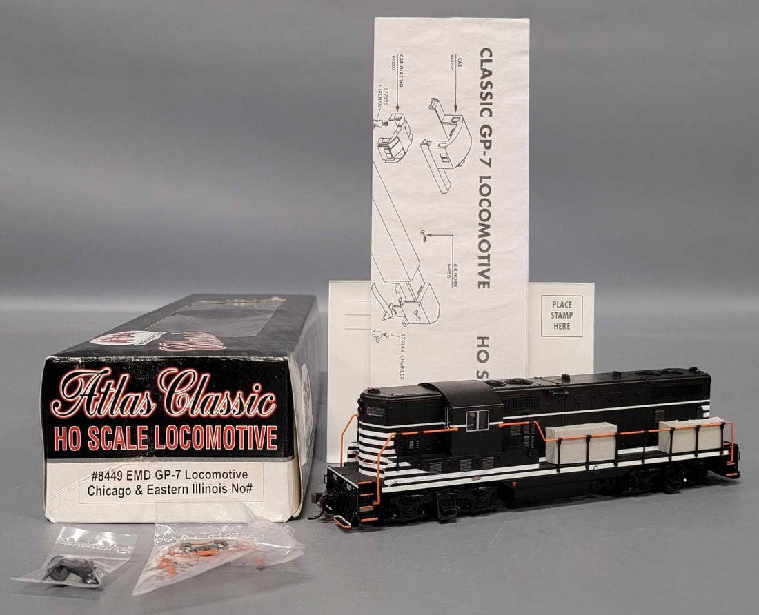 Atlas Classic Ho Emd Gp-7 Locomotive In Ob Auction