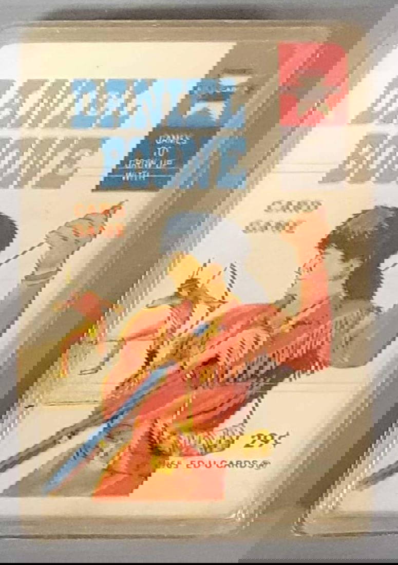 1965 Edu-cards Daniel Boone Card Came In Case Auction