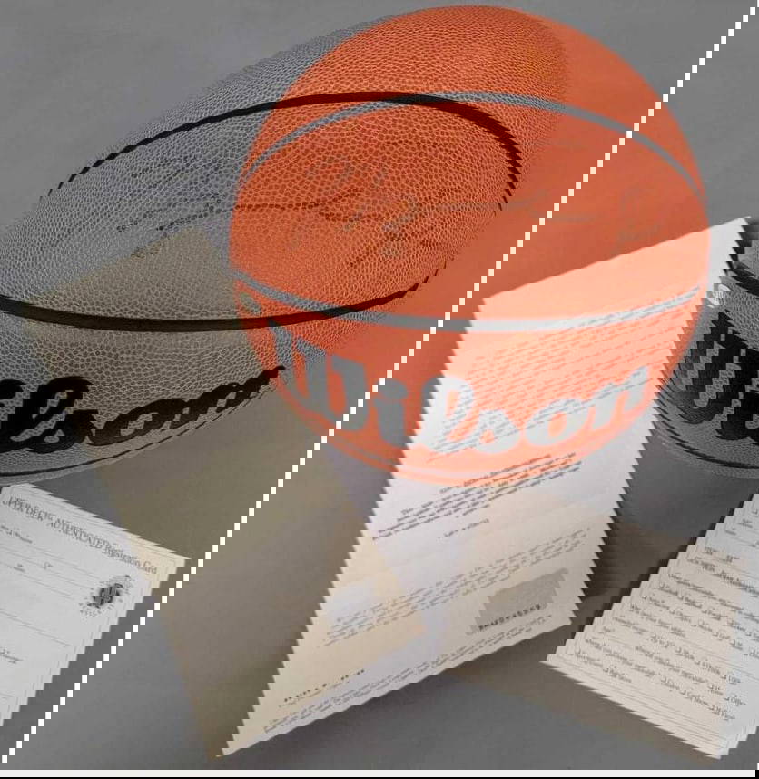 Michael Jordan Autographed Basketball By Upper Deck Authenticated Auction